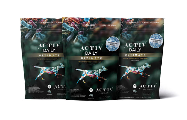 Activ Daily – ULTIMATE. Triple Action Postbiotic Supplement – Activ Dog ...